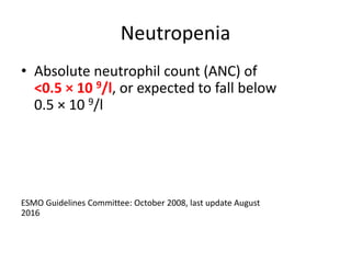 Febrile neutropenia | PPTX | Infectious Diseases | Diseases and Conditions
