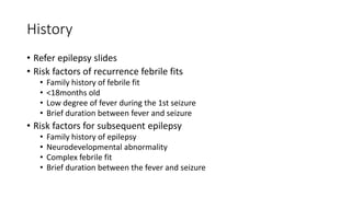 Febrile seizure | PPTX