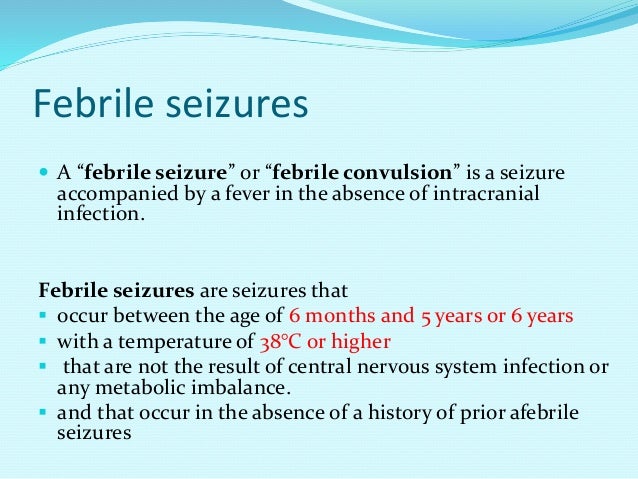 Febrile Seizure Pediatrics