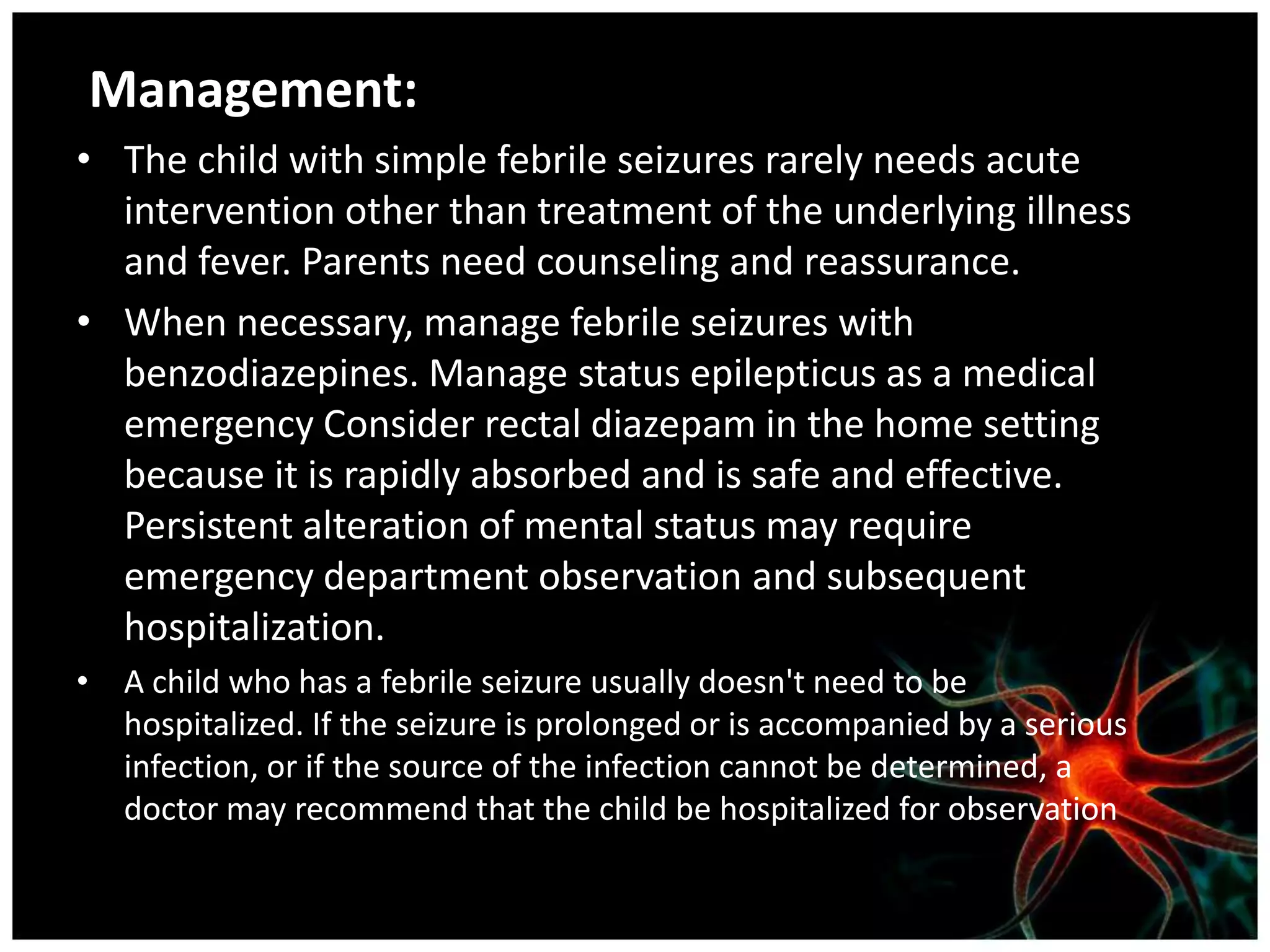 Febrile seizures in emergency department | PPTX | Brain and Nervous ...