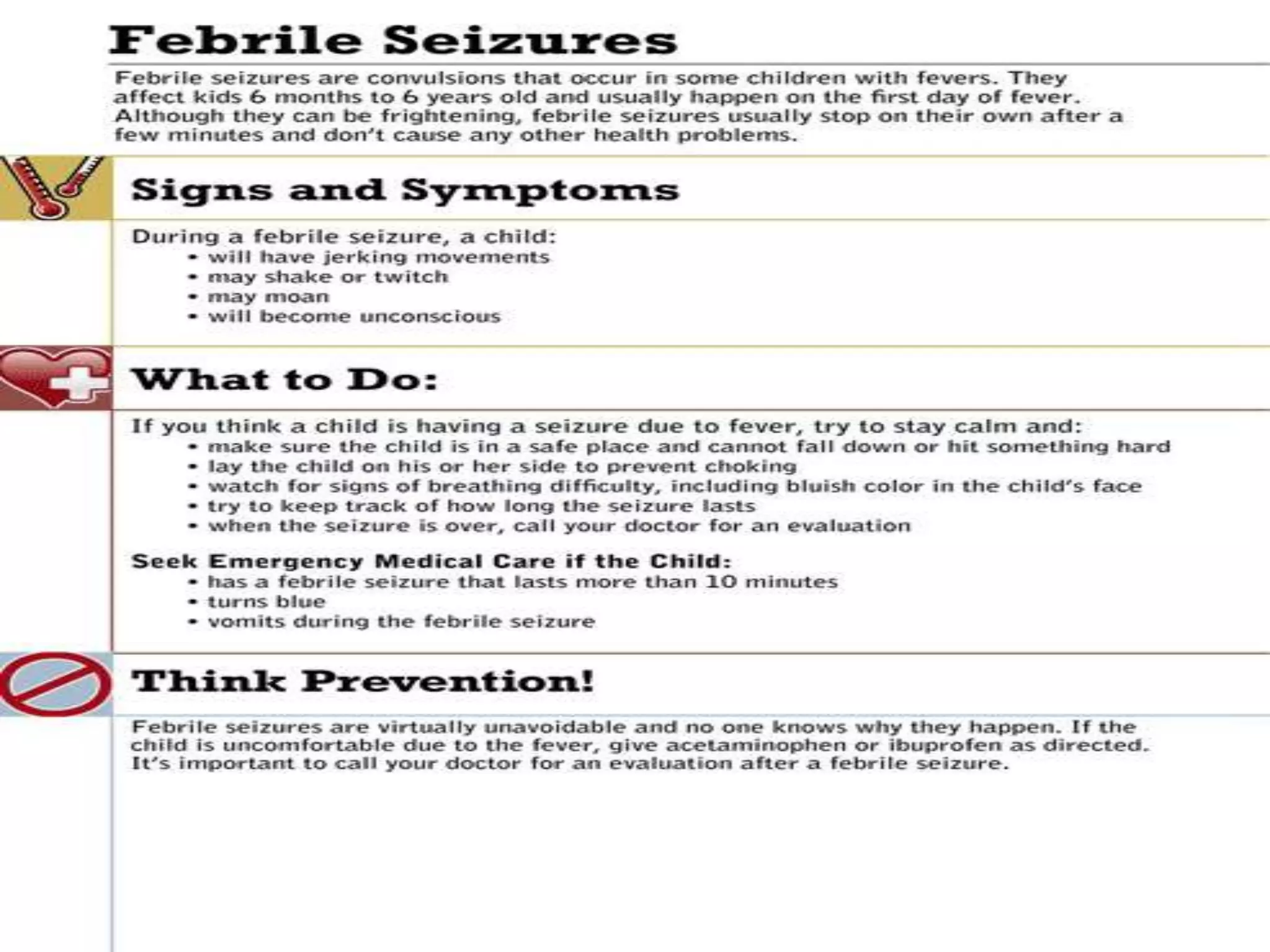 Febrile seizures in emergency department | PPTX | Brain and Nervous ...