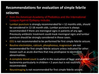 Febrile seizures in emergency department | PPT