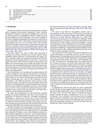 Innovation Studies and Sustainability Transitions: The Allure of the Multi-Level Perspective and ...