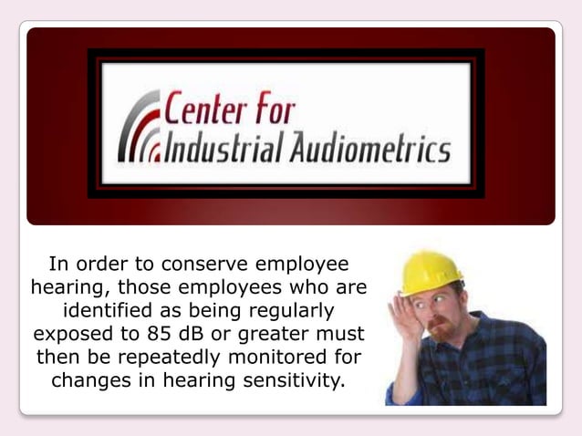 OSHA: Hearing Conservation Program | PPTX