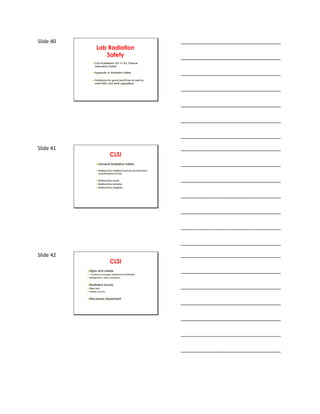 February 2013 academy radiation safety handouts | PDF