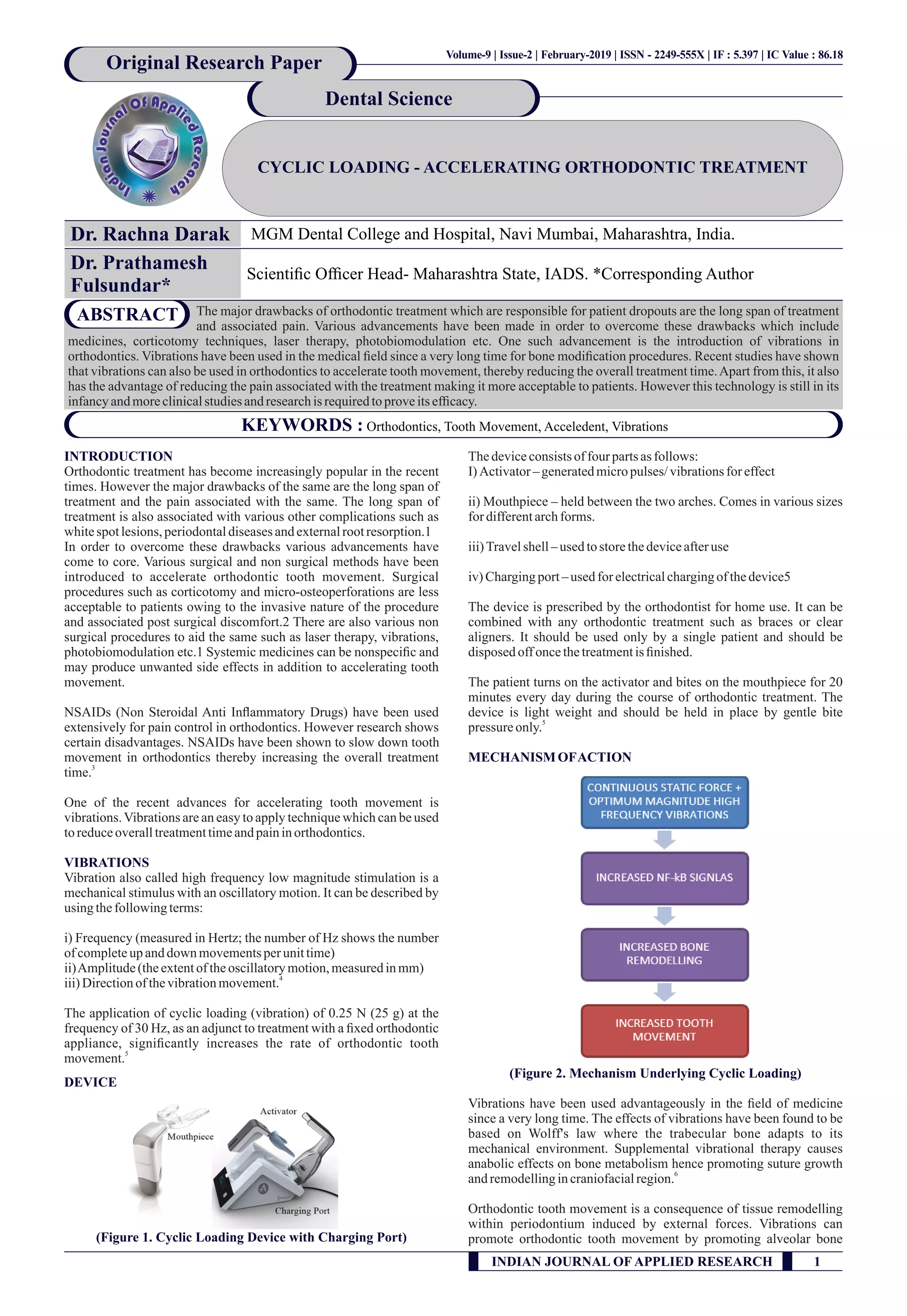 Cyclic Loading- Accelerating Orthodontic Treatment | PDF