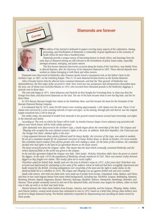 SAIMM February 2019 Journal Part 2: Diamonds, Source to Use | PDF