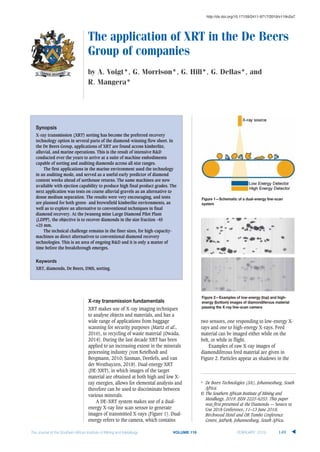 SAIMM February 2019 Journal Part 1: Diamonds, Source to Use | PDF