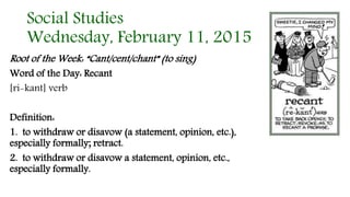 February Word of the Day | PPT