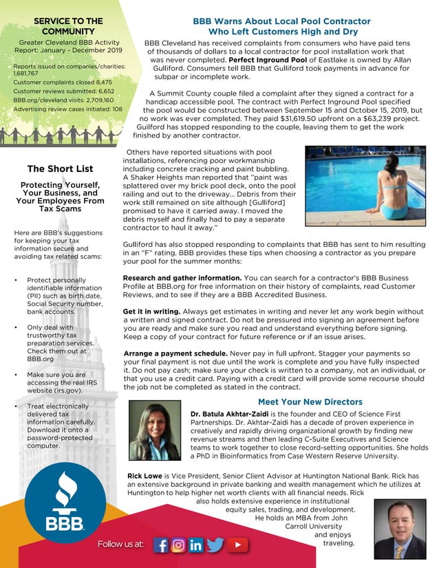 BBB Market Monitor: February 2020 | PDF