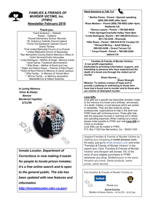 Families and Friends of Murder Victims, Inc. | PDF