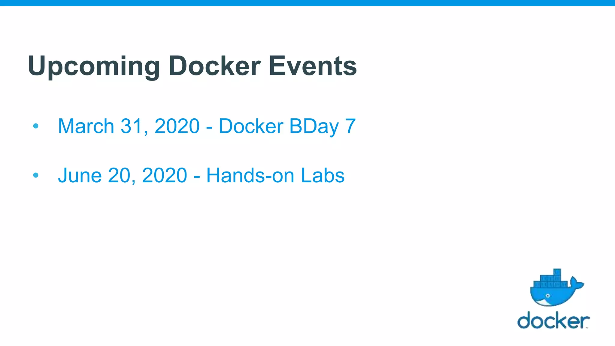 Feburary let's talk about docker | PPTX