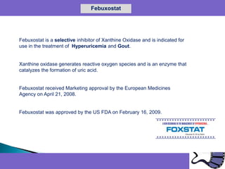 Febuxostat medical slides | PPTX