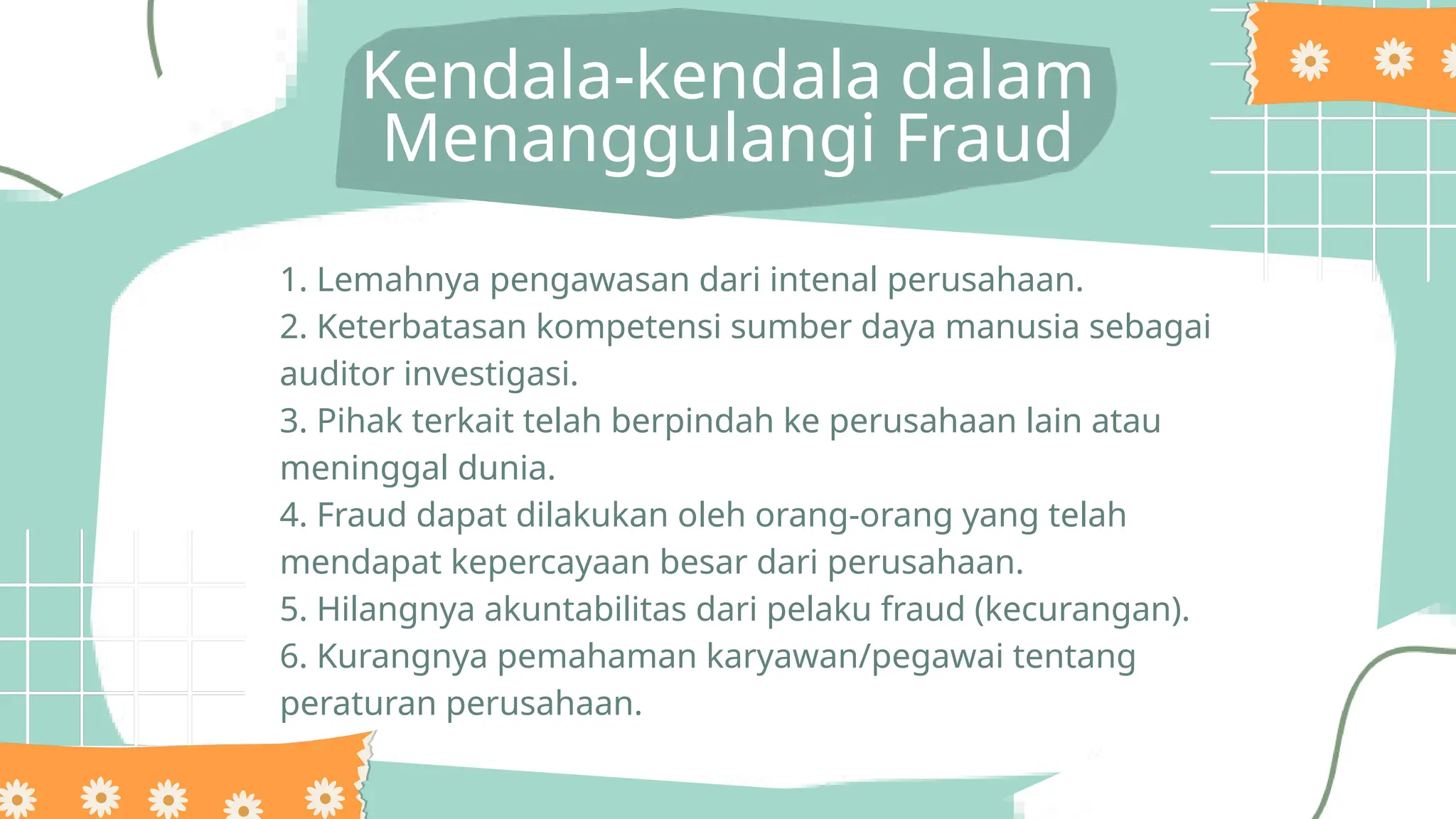 auditing, pengertian fraud atau kecurangan dan jenis jenis fraud | PPT