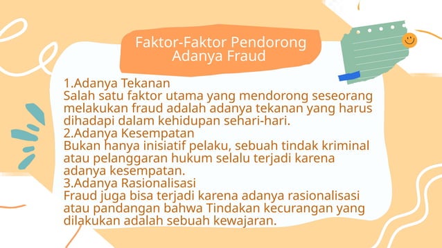 auditing, pengertian fraud atau kecurangan dan jenis jenis fraud | PPT