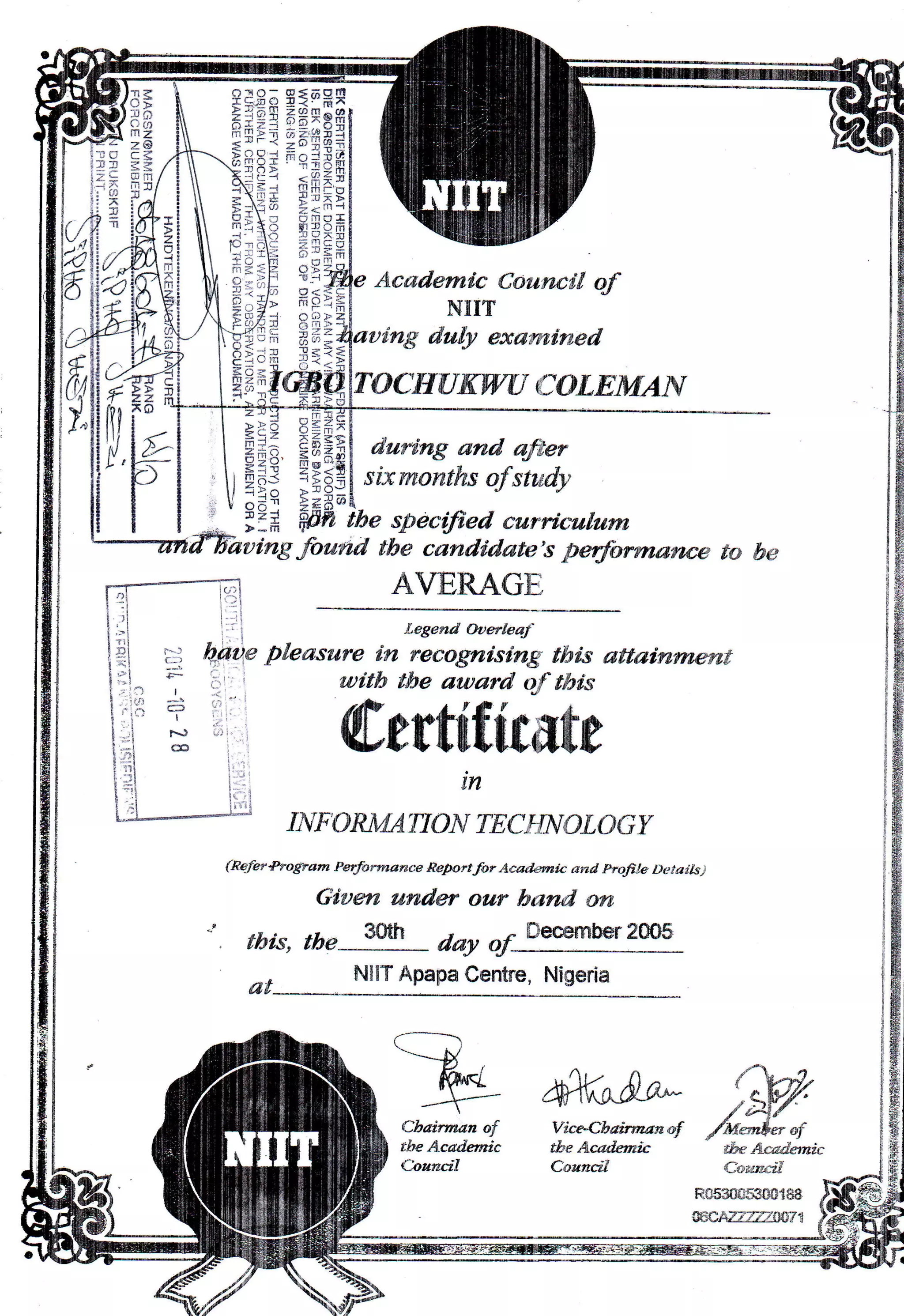 NIIT CERTIFICATE ONE.PDF