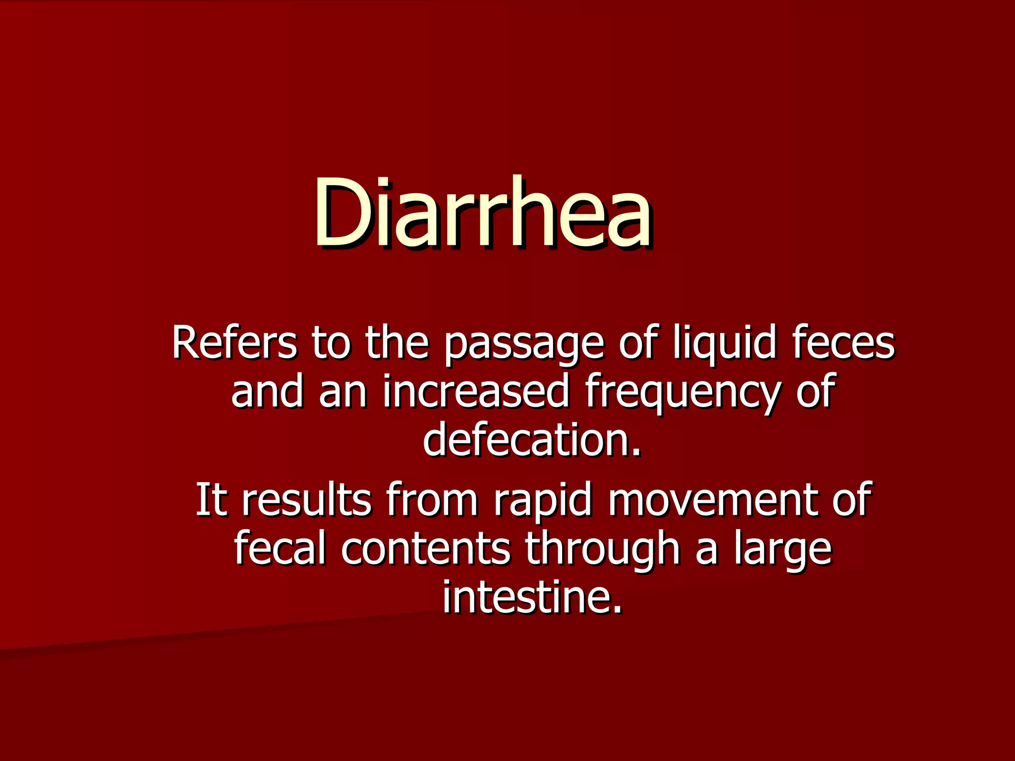 Fecal Elimination Problem | PPT