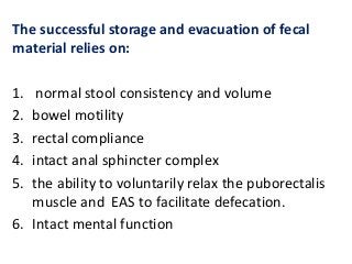 Fecal incontinence | PDF