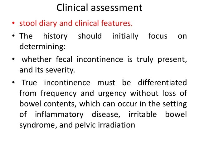 Fecal incontinence | PPT