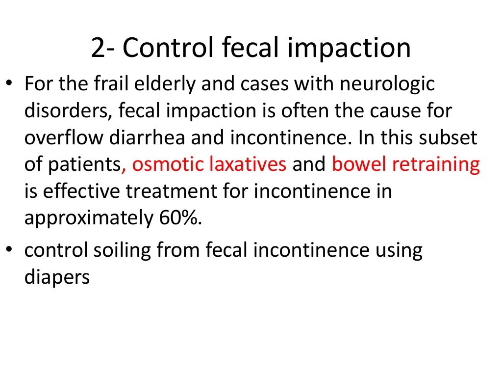 Fecal incontinence | PPT