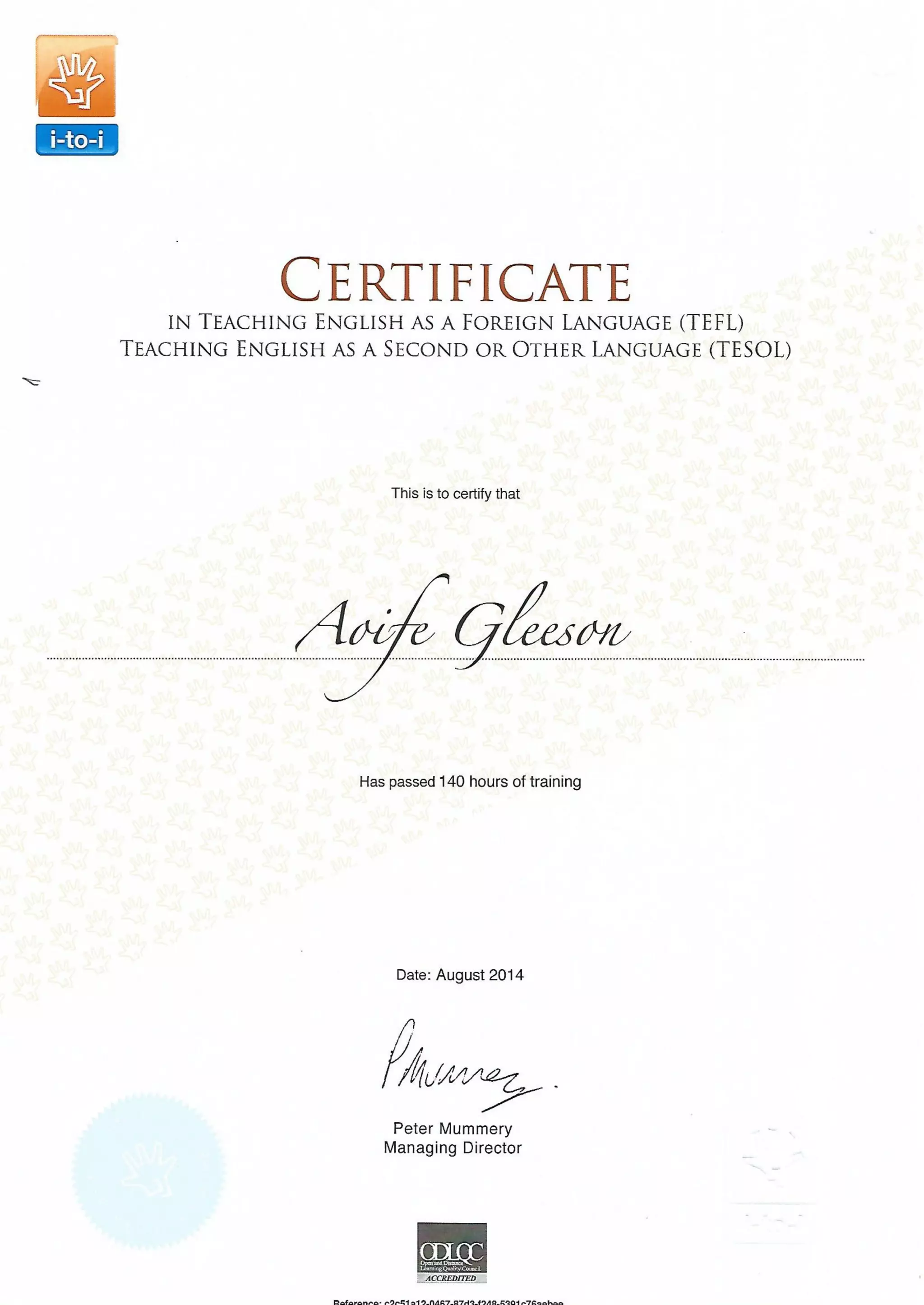 TEFL Certificate | PDF