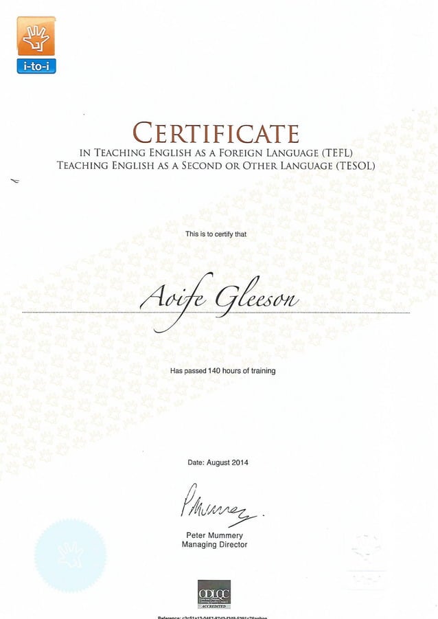 TEFL Certificate | PDF