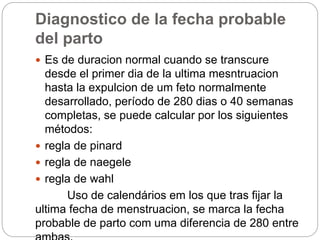Fecha probable del parto | PPTX