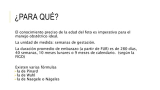 Fecha probable de parto | PPTX
