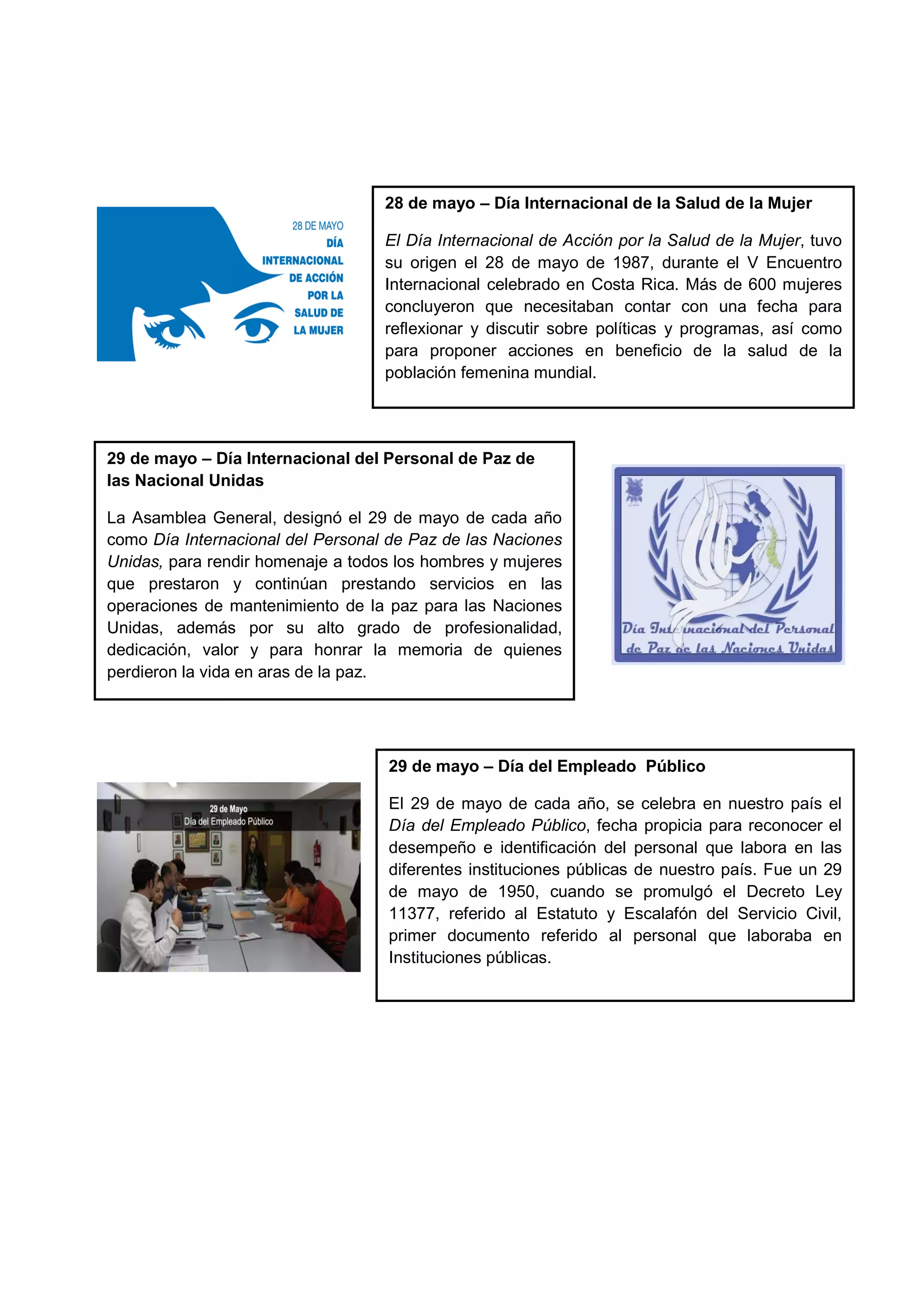 Fechass civicas de mayo | PDF