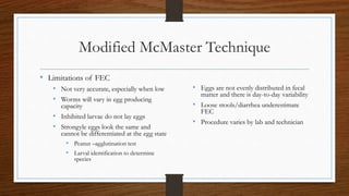 Fecal Egg Counting Primer | PPTX