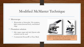 Fecal Egg Counting Primer | PPTX