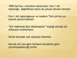 Fecr i ati edebiyatı | PPT