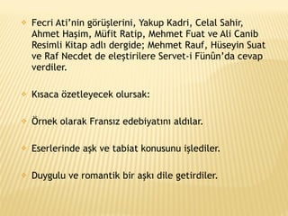 Fecr i ati edebiyatı | PPT