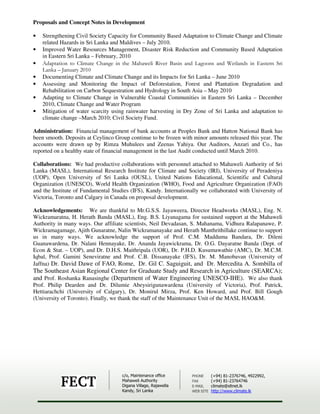 Fect progress report 2010 | PDF