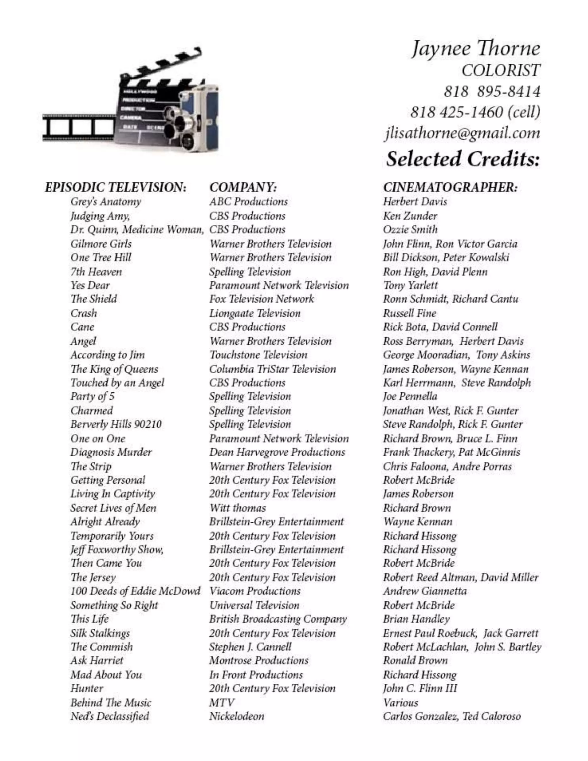 Credit Sheet 2015 | DOCX