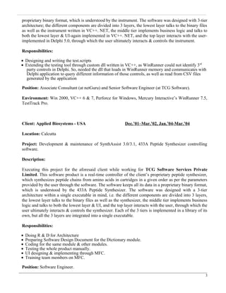 C.V. of Santanu Chatterjee | PDF