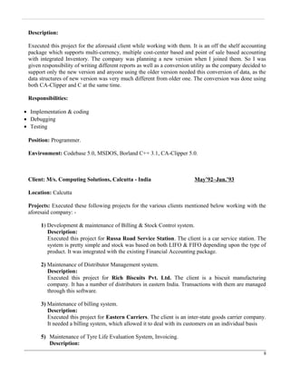 C.V. of Santanu Chatterjee | PDF