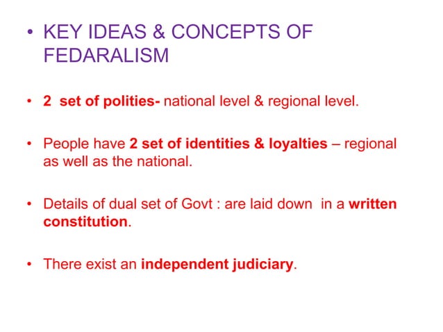 Fedaralism | PPT