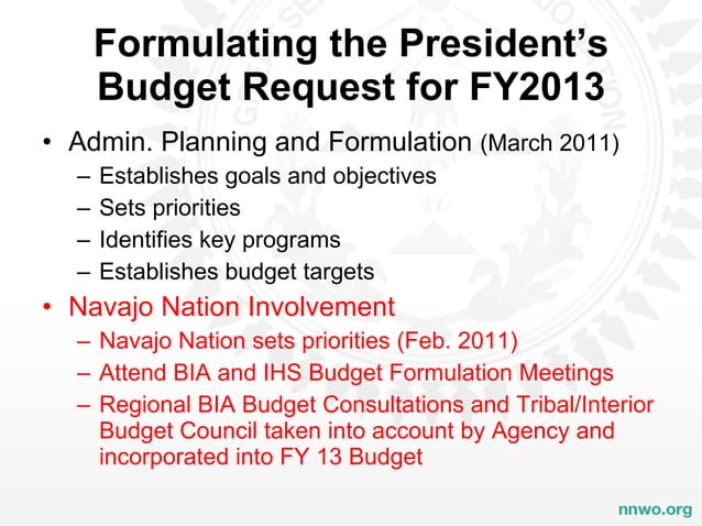 Federal Budget Process | PPT | Political Issues & policy | Politics