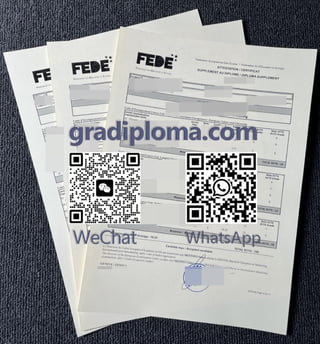 How to purchase FEDE diploma supplement? | PDF