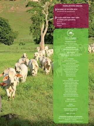 Fedegan_Cuadernos_Ganaderos_Informe_Gestion_Animal_Colombia | PDF