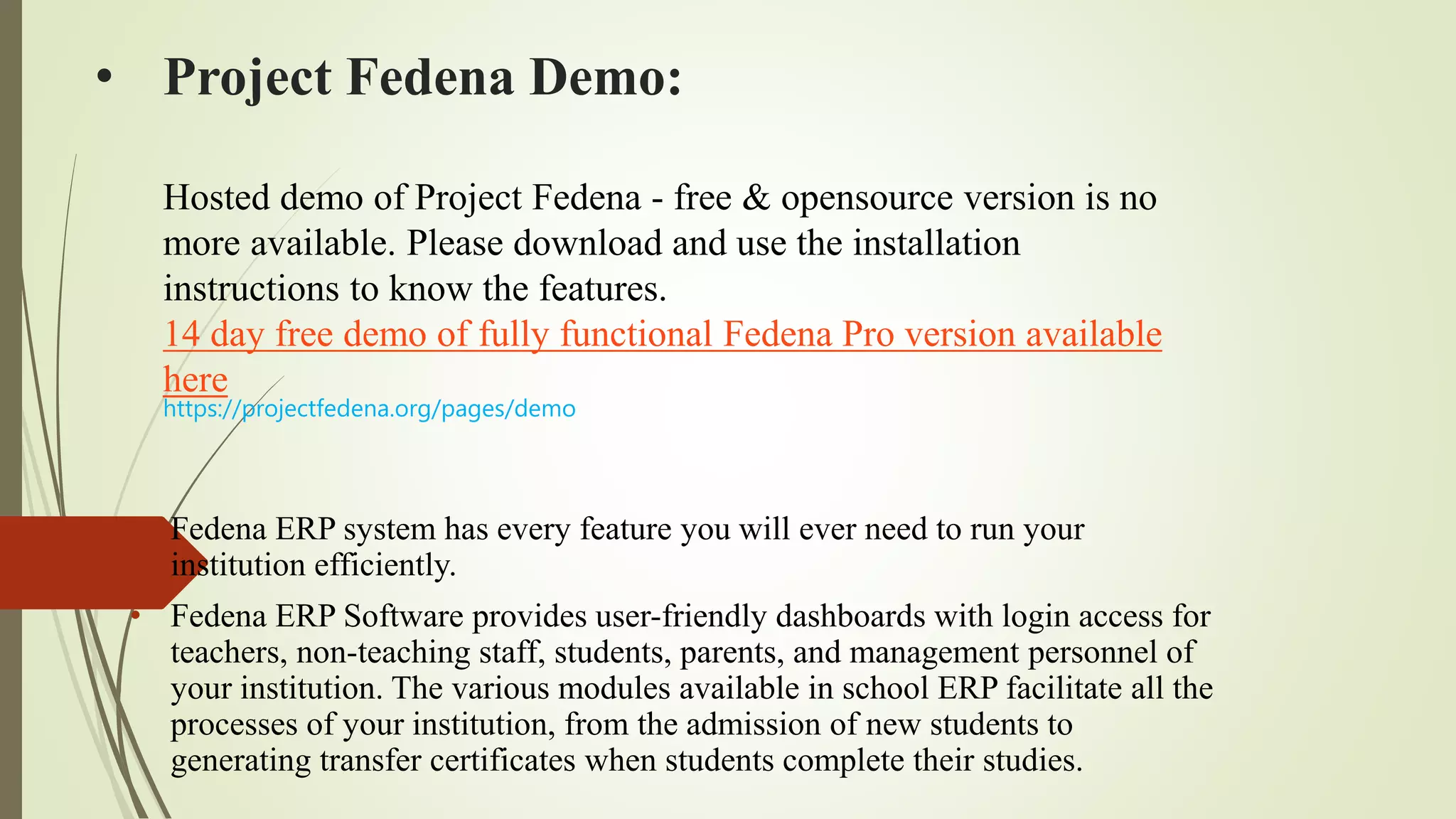 Fedena School Management System | PPTX