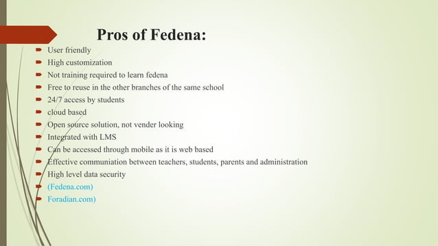 Fedena School Management System | PPTX