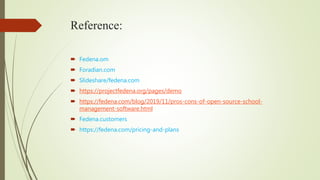 Fedena School Management System | PPTX