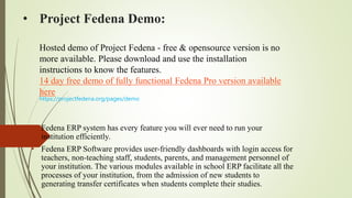 Fedena School Management System | PPTX
