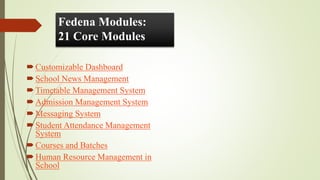 Fedena School Management System | PPTX