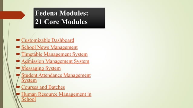 Fedena School Management System | PPTX