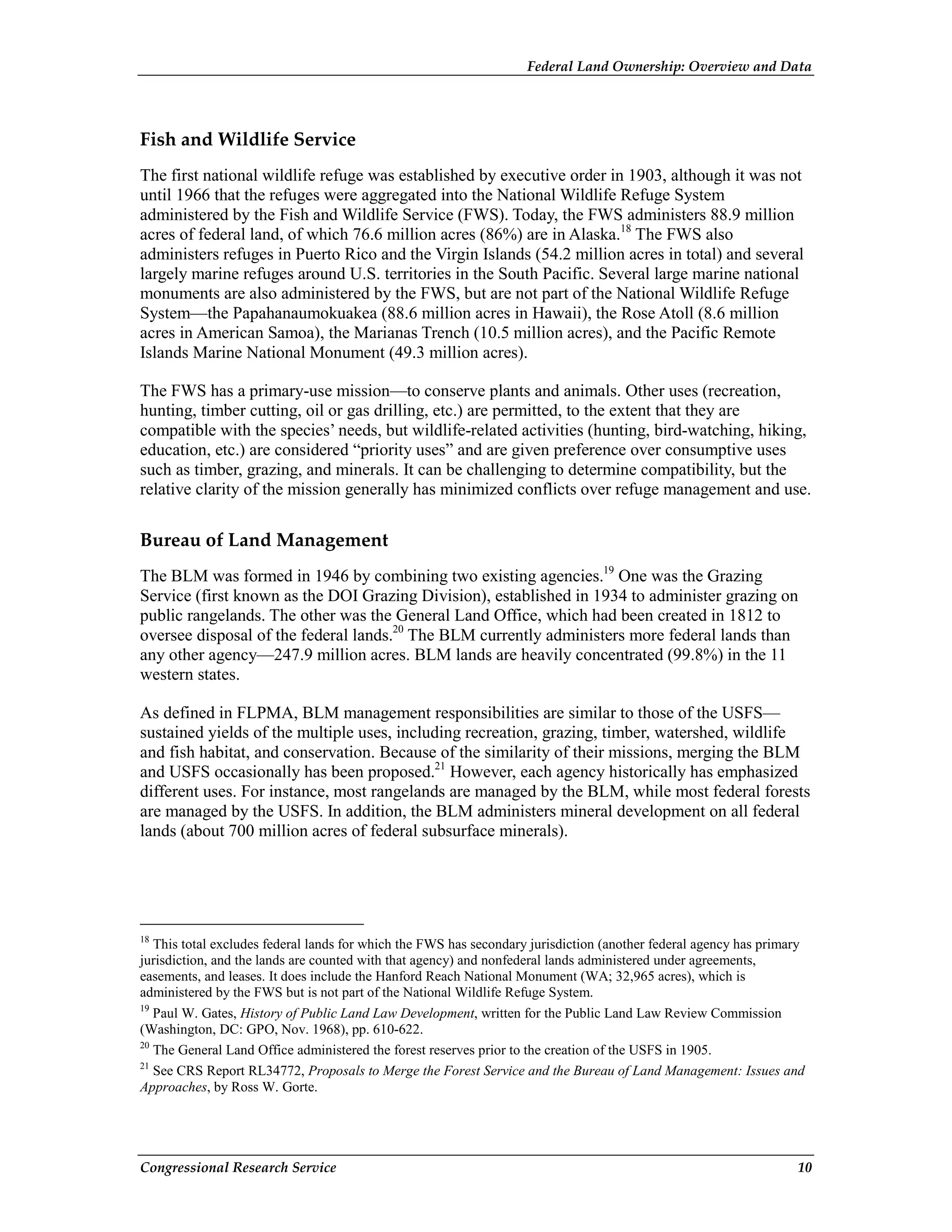 Federal land-ownership-overview-and-data-crs | PDF