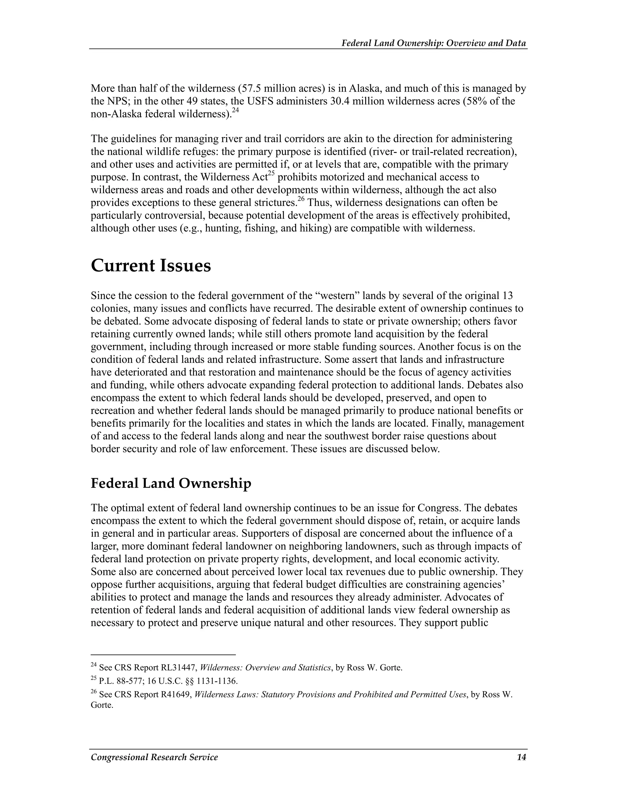 Federal land-ownership-overview-and-data-crs | PDF