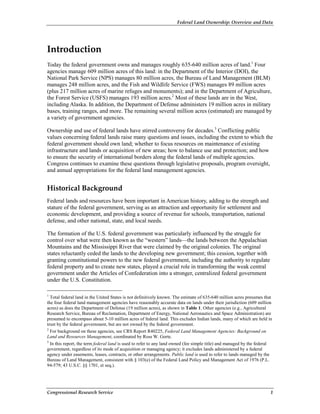 Federal land-ownership-overview-and-data-crs | PDF